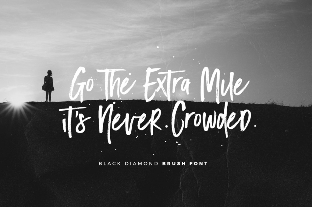 Black Diamond Brush Font | Set Sail Studios