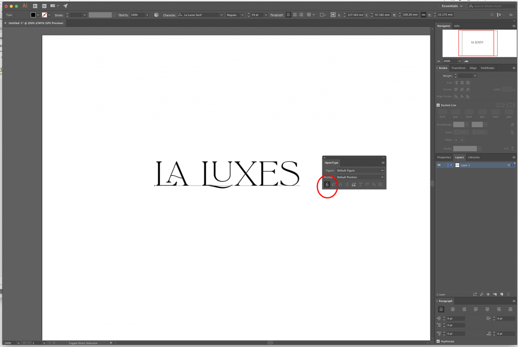laluxesligaturesillustrator | Set Sail Studios
