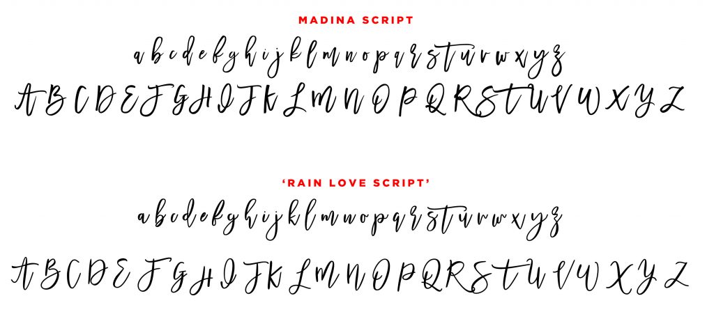madina script rain love | Set Sail Studios