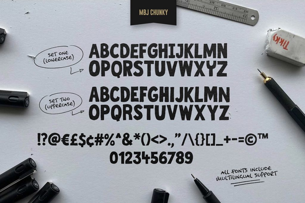 Made By James Font Collection | Set Sail Studios