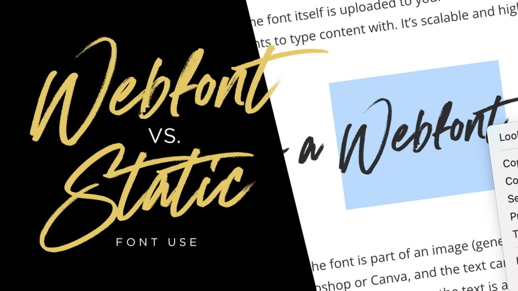 Webfont vs. Static Font Use | Set Sail Studios