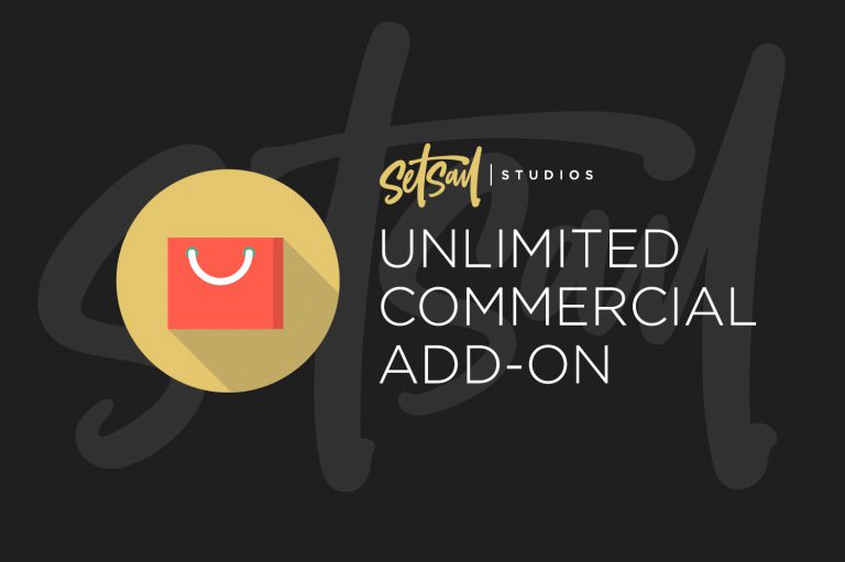 Unlimited Commercial Add-On | Set Sail Studios
