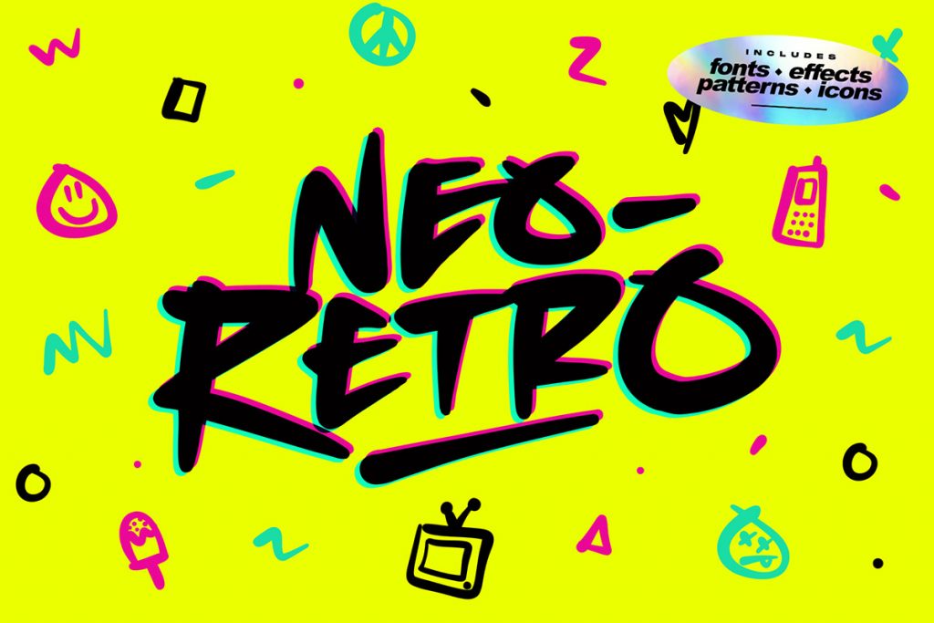 Neo-Retro Font + Extras | Set Sail Studios